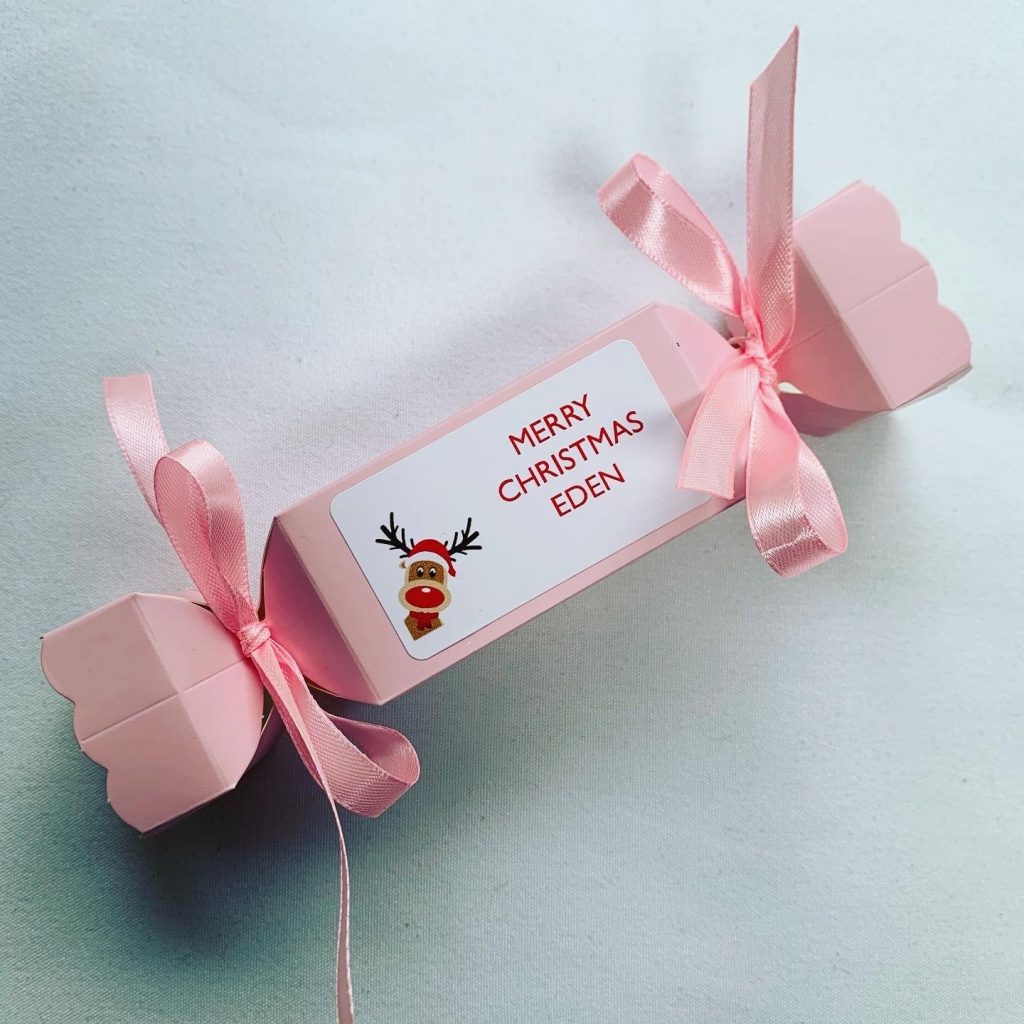 Chocolate Filled Personalised Christmas Crackers • Sweet Intentions ...